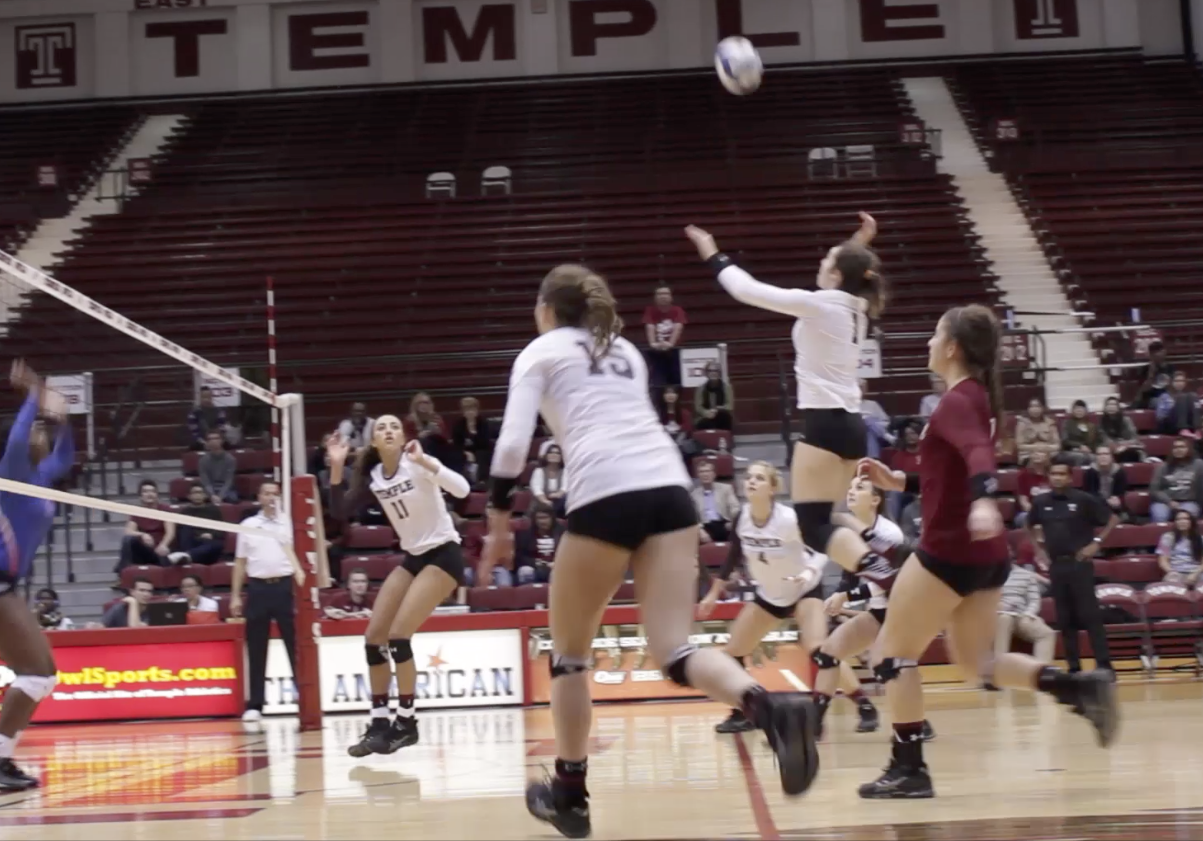 Temple Volleyball Wins Last Home Game - The Temple News