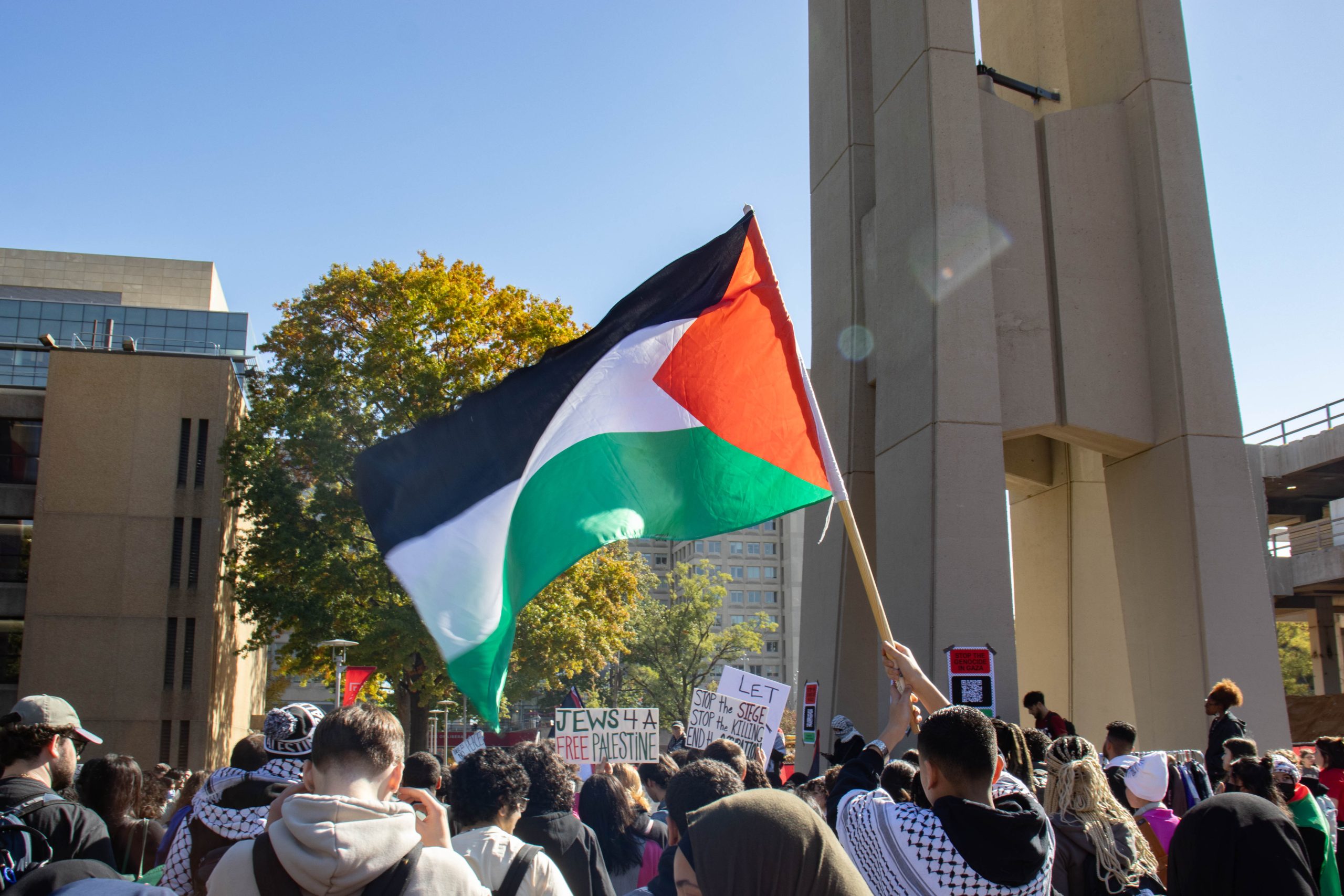 “Free, Free Palestine”: Students gather in solidarity with Palestine ...