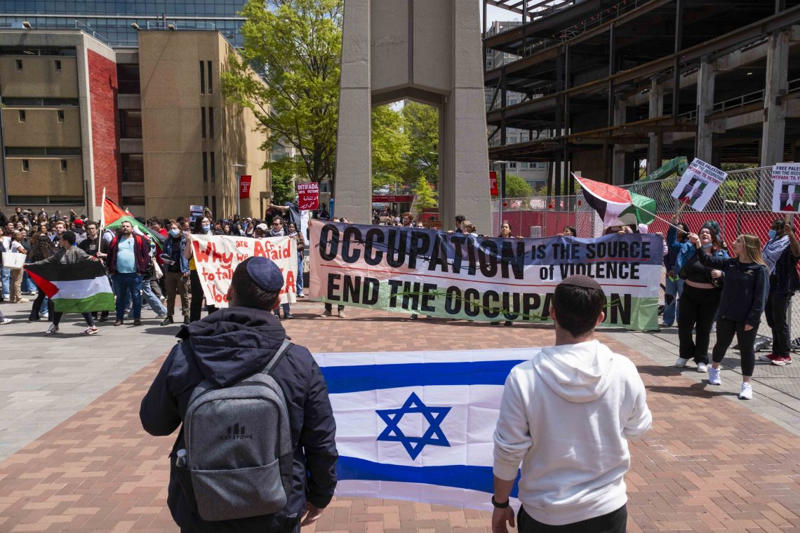 “Students united will never be defeated”: Temple SJP leads march ...